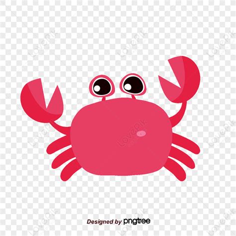 귀여운 일러스트 게하얀상징꽃게 Png 일러스트 무료 다운로드 Lovepik