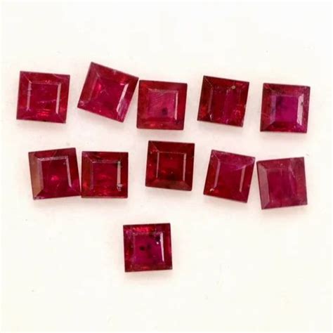 Ruby Square Cut Gemstones At Rs 2000 Carat Ruby Gemstone In Jaipur Id 14311674688