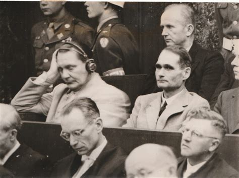 Pressphoto Nuremberg Trials Hermann Goering Rudolf Hess