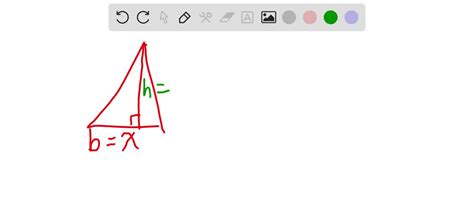 solved represent each given condition using a single variable x the base and height of a