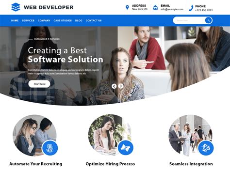 Web Developer Wordpress Theme