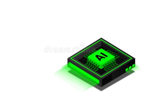 artificial intelligence ai web banner isometric cloud computing