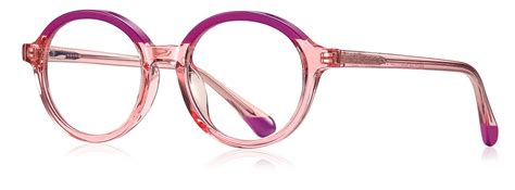 High Design Roundish Frame Gradient Crystal Colors Anti Blue Light