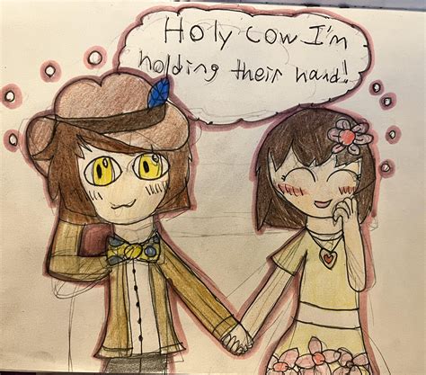 Red Justice Date Frisk X Clover Fanart Rundertale