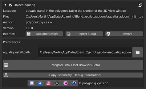 Asset Browser Aquatiq 111