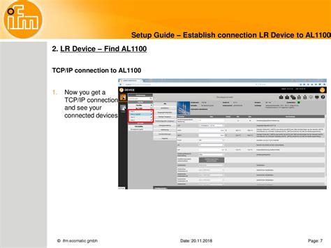 Establish connection to AL1100 via LR Device English - ppt download