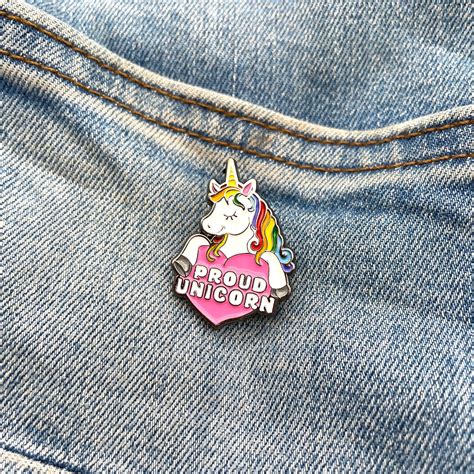 Proud Unicorn Enamel Metal Pin Badge The Pride Shop®