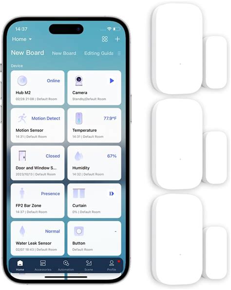 Amazon Com Tuya Zigbee Door And Window Sensor Wireless Mini Contact Sensor Works With Smart