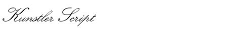 Kunstler Script Font