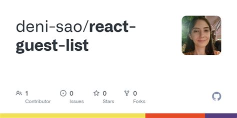 github deni sao react guest list