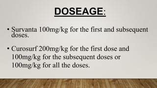 Surfactant Therapy Medical Administration Of Exogenous Surfactant Pptx