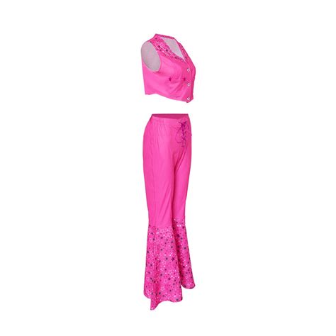 Fancy Barbie Costume For Adult Adorable Pink Lady Cosplay Girls Clothi