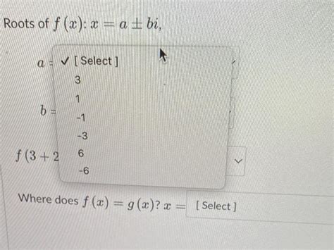 Solved For The Functions F X X2−6x 10 And G X 5 Determine