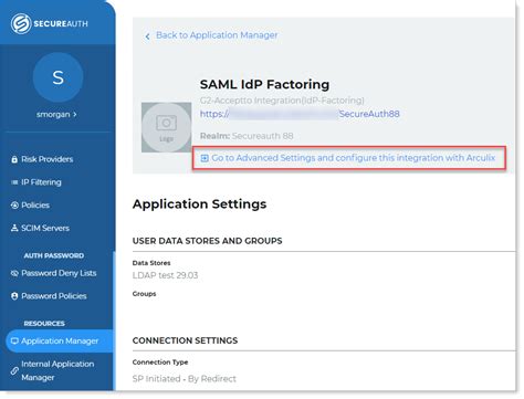 Secureauth Idp And Arculix Integration