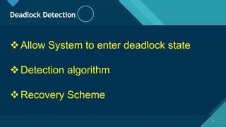 DeadLock in Operating-Systems | PPTX