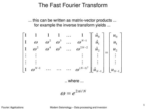 ppt fourier transform applications powerpoint presentation free