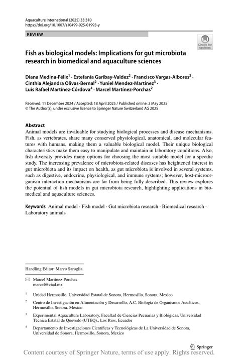 Fish As Biological Models Implications For Gut Microbiota Research In