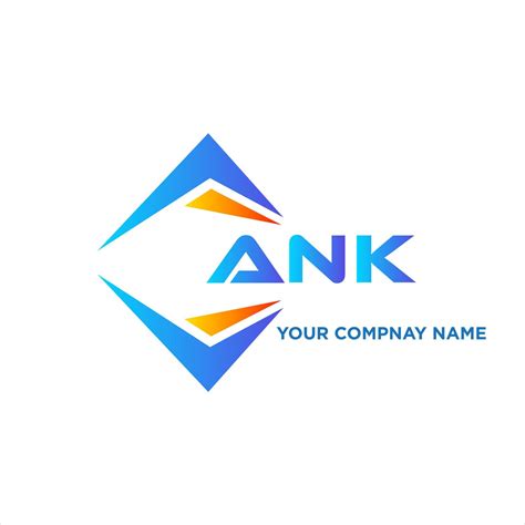 Ank Abstract Technology Logo Design On White Background Ank Creative Initials Letter Logo