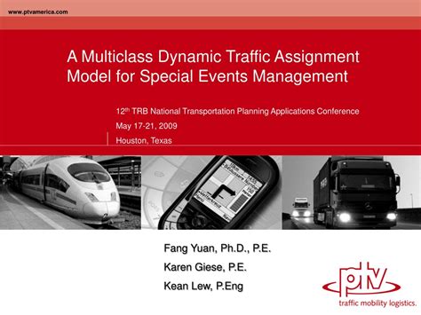 Ppt A Multiclass Dynamic Traffic Assignment Model For Special Events