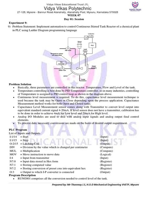Automation And Robotics Week 07 Theory Notes 20me51i Pdf