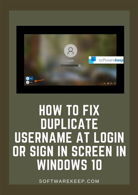 How To Fix Duplicate Username At Login Or Sign In Screen In Windows 10