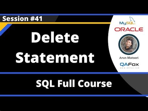SQL Part Delete Statement For Deleting The Records From Table Empower Youth
