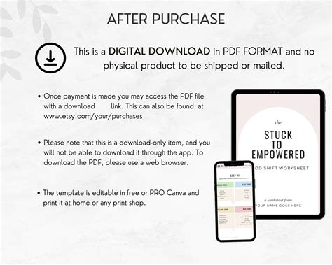 Mood Shift Workbook Worksheet For Coaches Done For You Freebie Template Stuck To Empowered