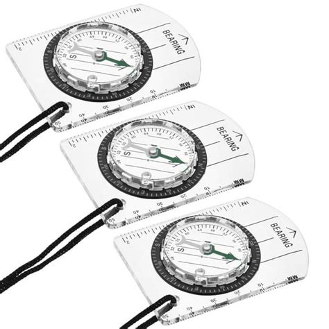 Orienteering Compass Hiking Backpacking Compass With Declination Scale