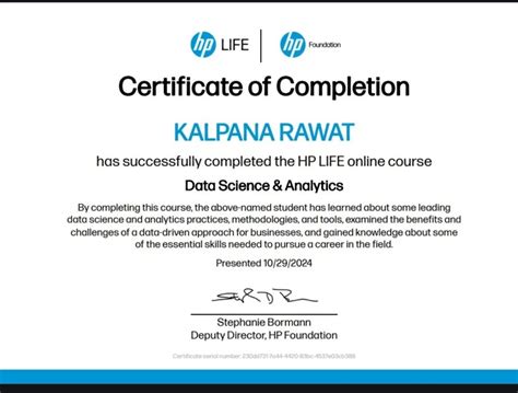Kalpana Rawat On Linkedin Datascience Dataanalytics Hplife Hpfoundation Professionalgrowth