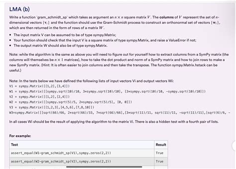 Solved The Gram Schmidt Process Is An Algorithm Which Can Be