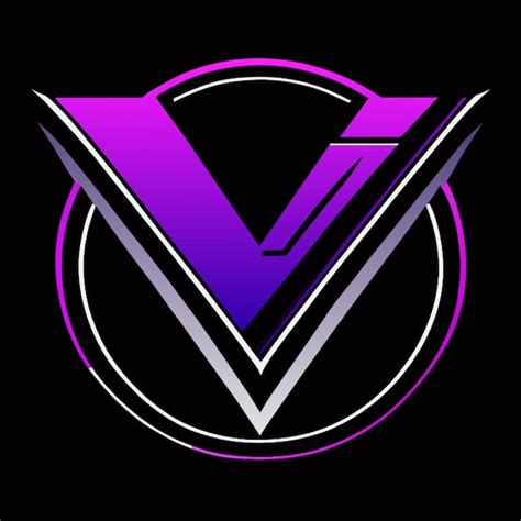 Letter V Purple And Black Colors Premium Ai Generated Vector