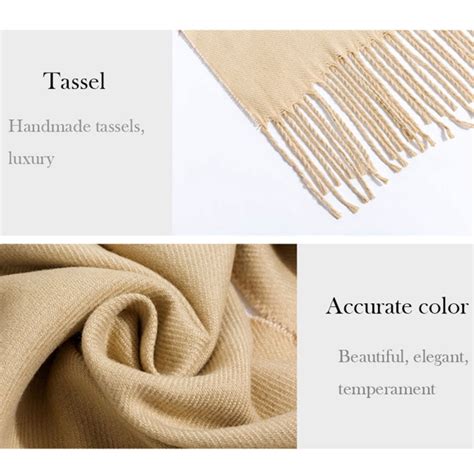 가을과 겨울 모조 캐시미어 단색 스카프 술 스카프 크기 180 X 32cm 빨강