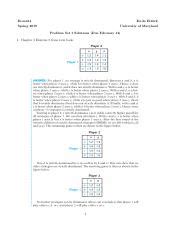 Problem Set 1 Solutions.pdf - Econ414 Spring 2019 Ferda Ert¨ urk University of Maryland Problem ...