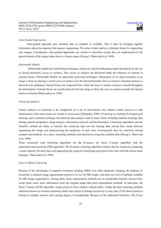 Fuzzy K C Means Clustering Algorithm For Medical Image PDF
