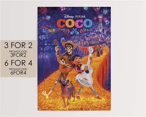 Coco 2017 Poster Disney Pixar Movie Poster Art Film Print Etsy
