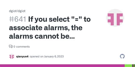 If You Select To Associate Alarms The Alarms Cannot Be Associated