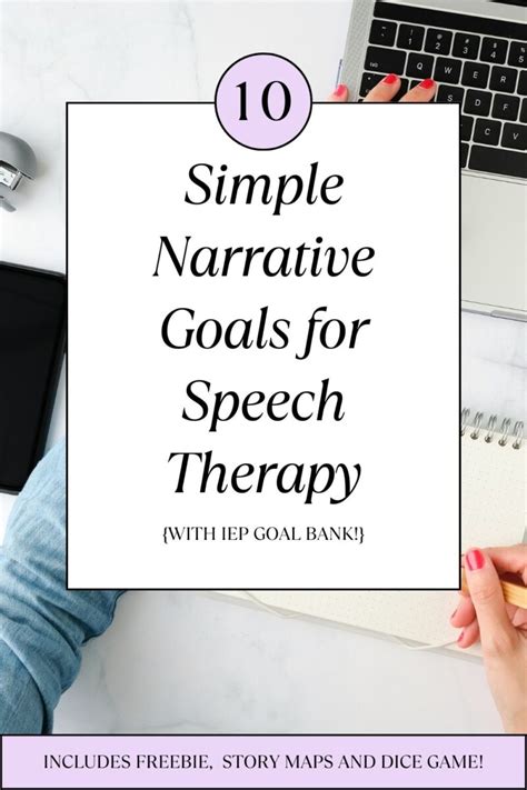 10 Simple Narrative Goals For Speech Therapy IEP Bank Speech Therapy Store