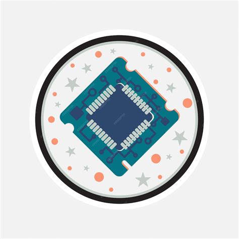 Premium Vector Computer Processor Chip Symbol Of Programmer Hard Work System Administrator