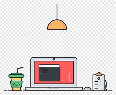 coding laptop pen coffee cup lamp developer todo list workspace