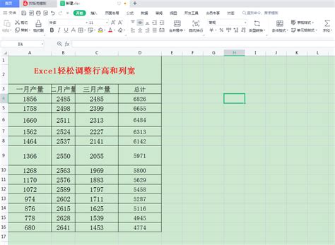 Excel小技巧：如何快速设置行高、列宽 正数办公