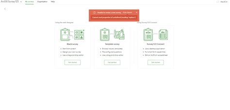 Unable To Use Arcgis Survey123 Esri Community
