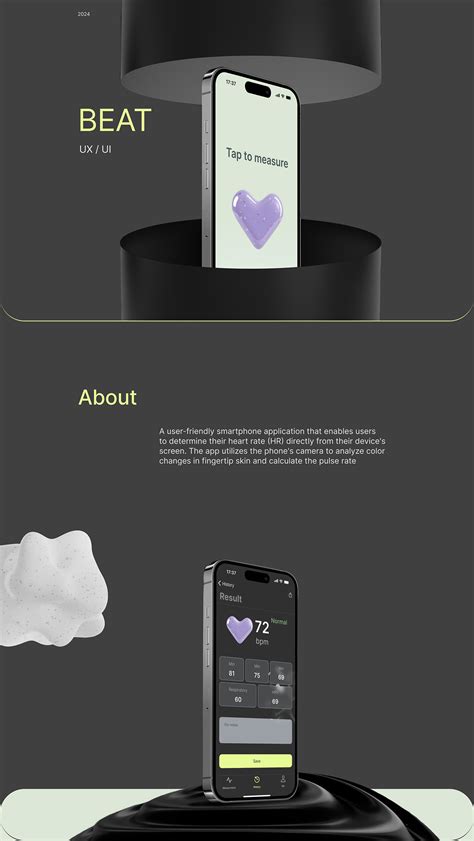 Mobile Application For Heart Rate Measurement Behance