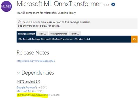 Incompatability In C With NuGet Packages OnnxRuntime GPU And OnnxTransformer Issue