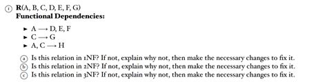 solved normalization the task we discussed in class that a