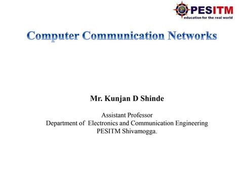 Computer Communication Networks Chapter 1 Ppt Vtu Odd Sem Ec Pptx