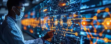 Premium Photo Blockchain Platforms Securing Medical Data Wallpaper