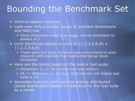 Ppt Benchmarking Sparse Matrix Vector Multiply In 5 Minutes