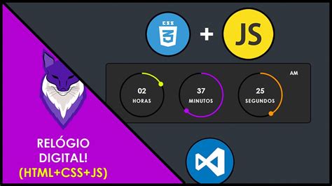 Relógio Digital Do Zero Html Css Js Criando Relógio Digital Com