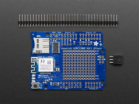 assembly adafruit winc1500 wifi shield for arduino adafruit
