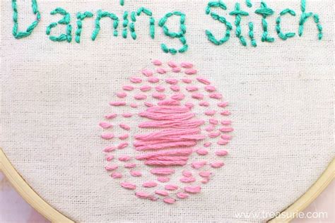 Darning Stitch Darn A Hole For Repairs And Embroidery Treasurie